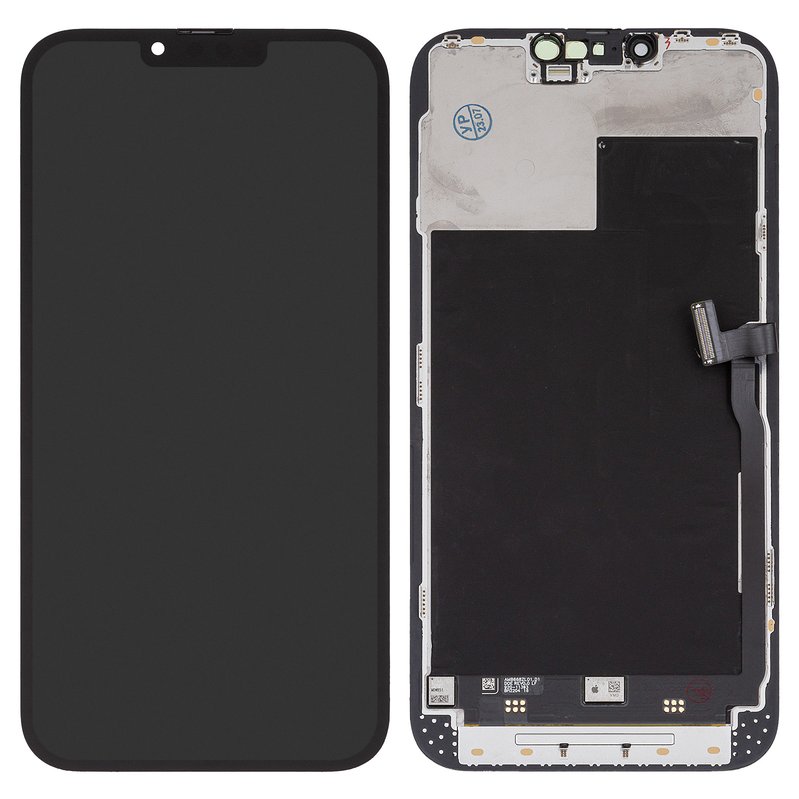 LCD compatible with iPhone 13 Pro Max, (black, with frame, Original ...