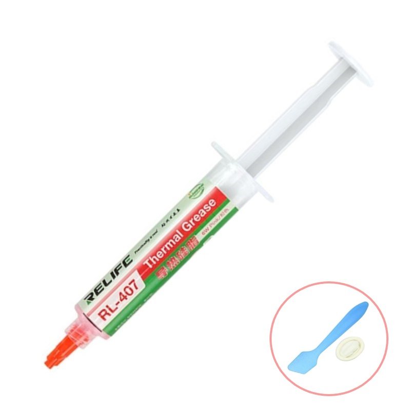 Thermal Compound RELIFE RL-407 , (silicone, in a syringe, 20 ml, pink ...